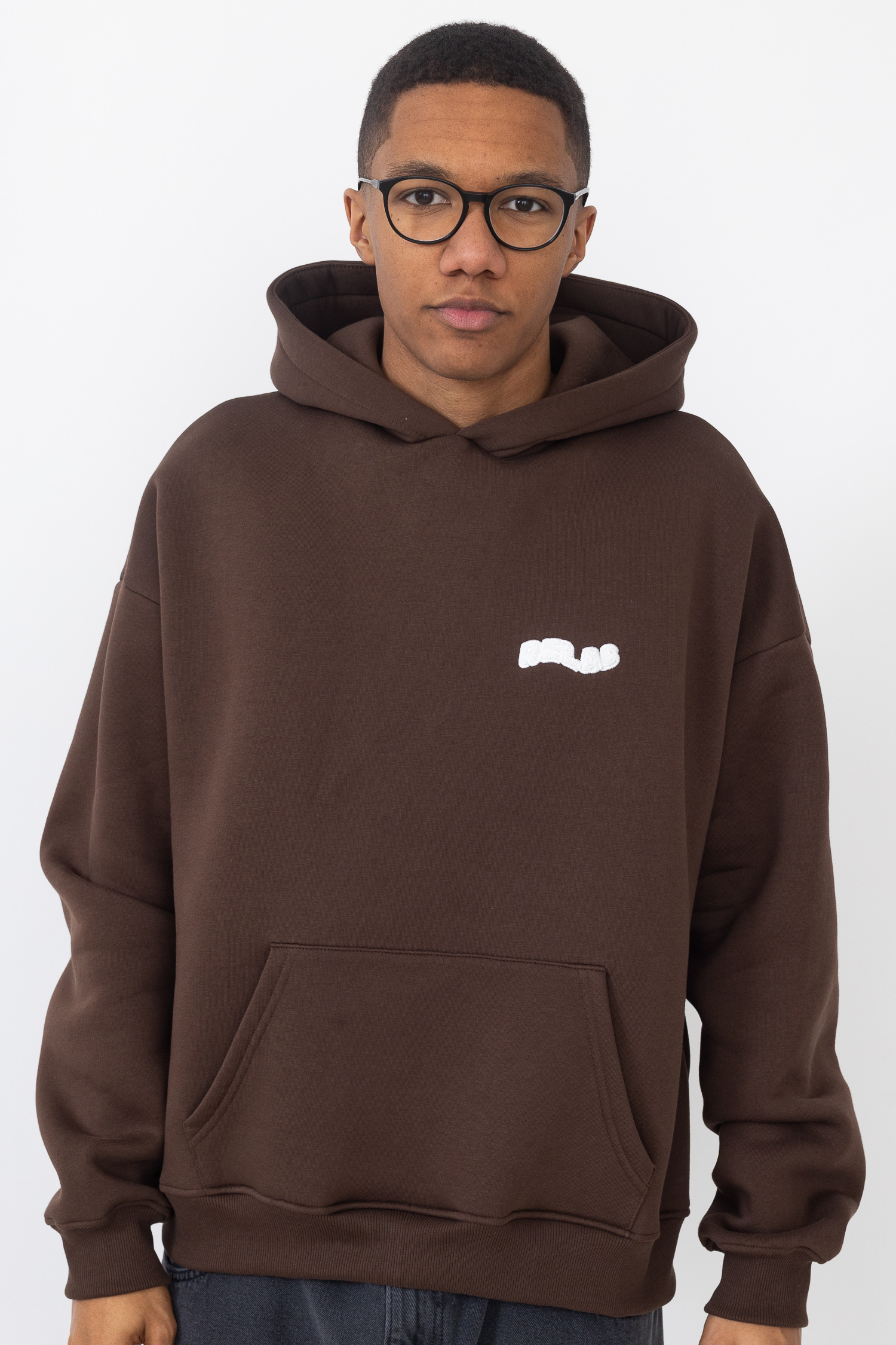 Relab Basic Hoodie Brown
