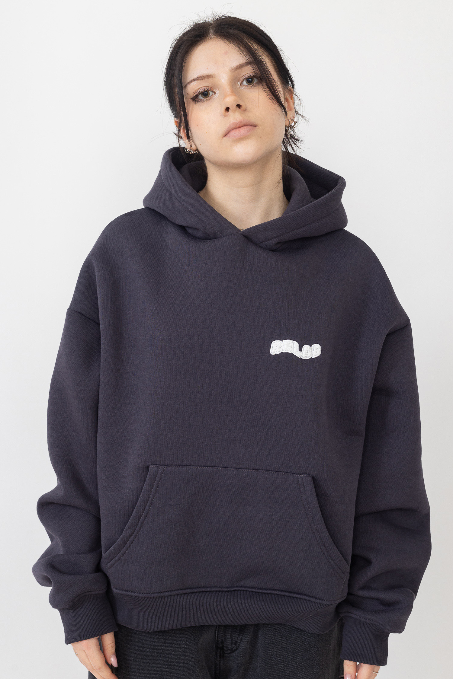 Bluza Z Kapturem Relab Basic Graphite