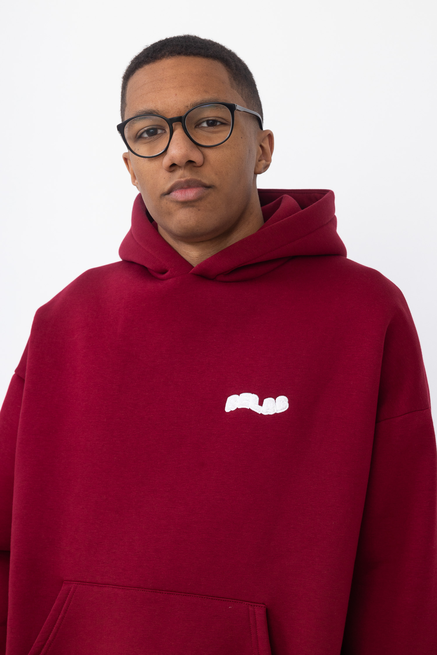 Bluza Z Kapturem Relab Basic Burgundy