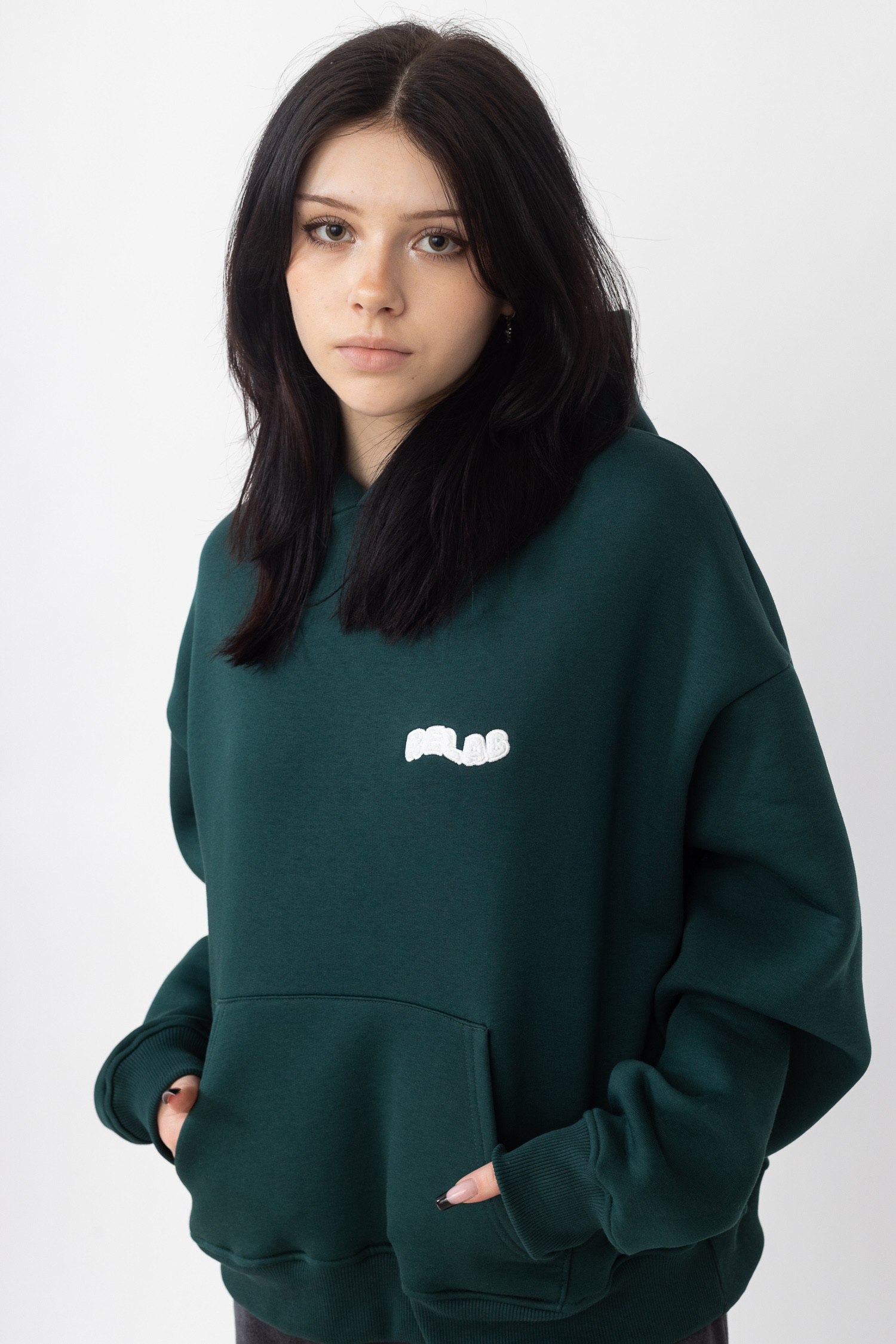 Relab Basic Hoodie Bottle Green
