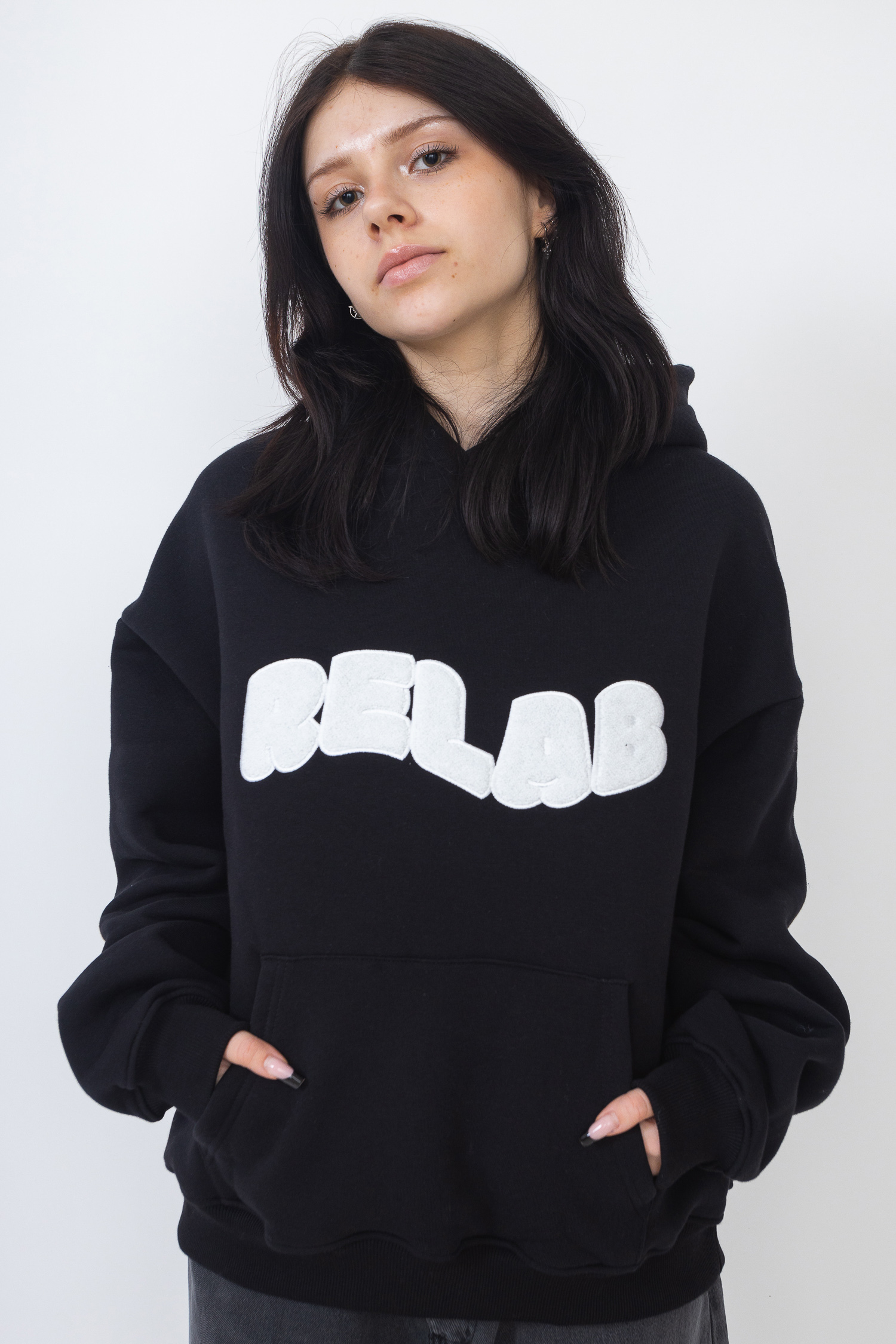 Relab Cozy Hoodie Black