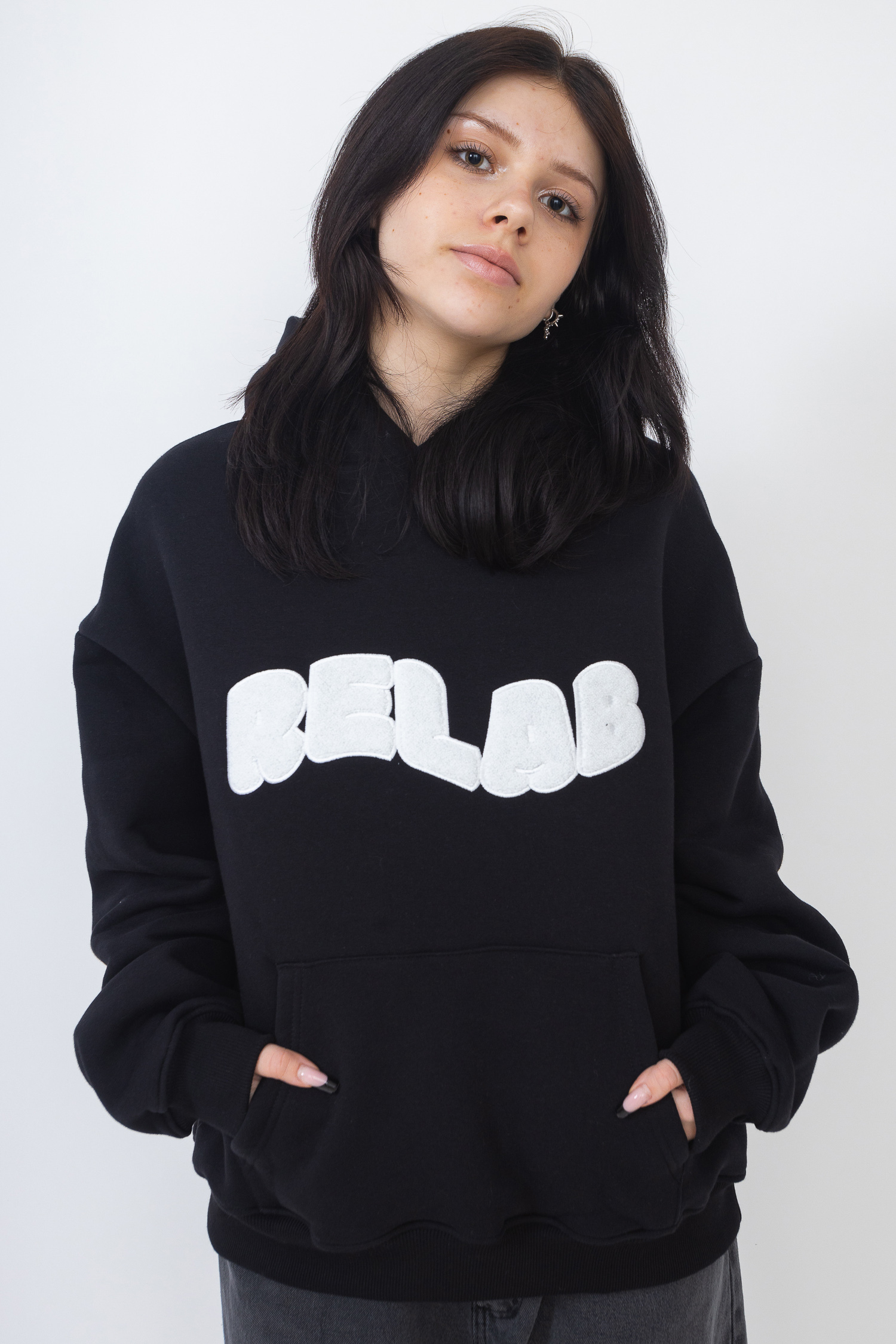 Relab Cozy Hoodie Black