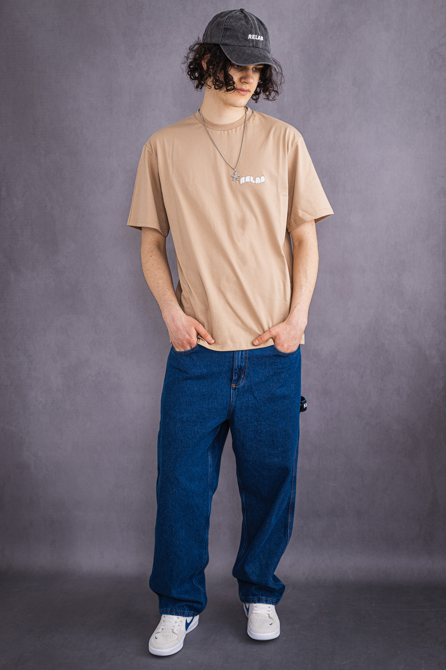 Czapka Relab Basic Washed Black