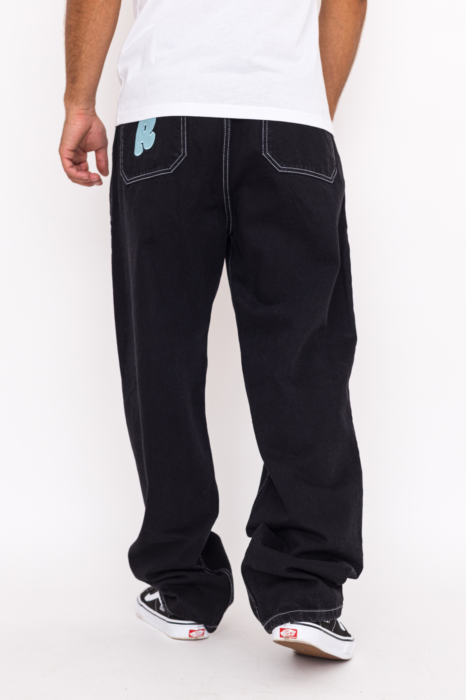 Relab Basic Pants Black Blue