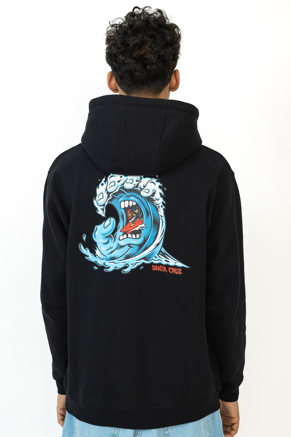 Santa Cruz Screaming Wave Hoodie Black