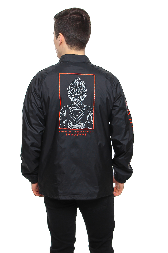 Primitive X Dragon Ball Z Goku Saiyan Style Jacket Black PAPHO1840-BLK
