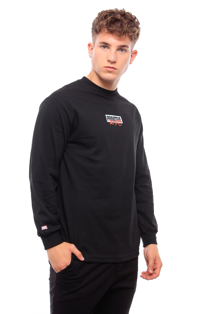 Primitive X Marvel Iron Man Longsleeve Black PAPSP2071-BLK