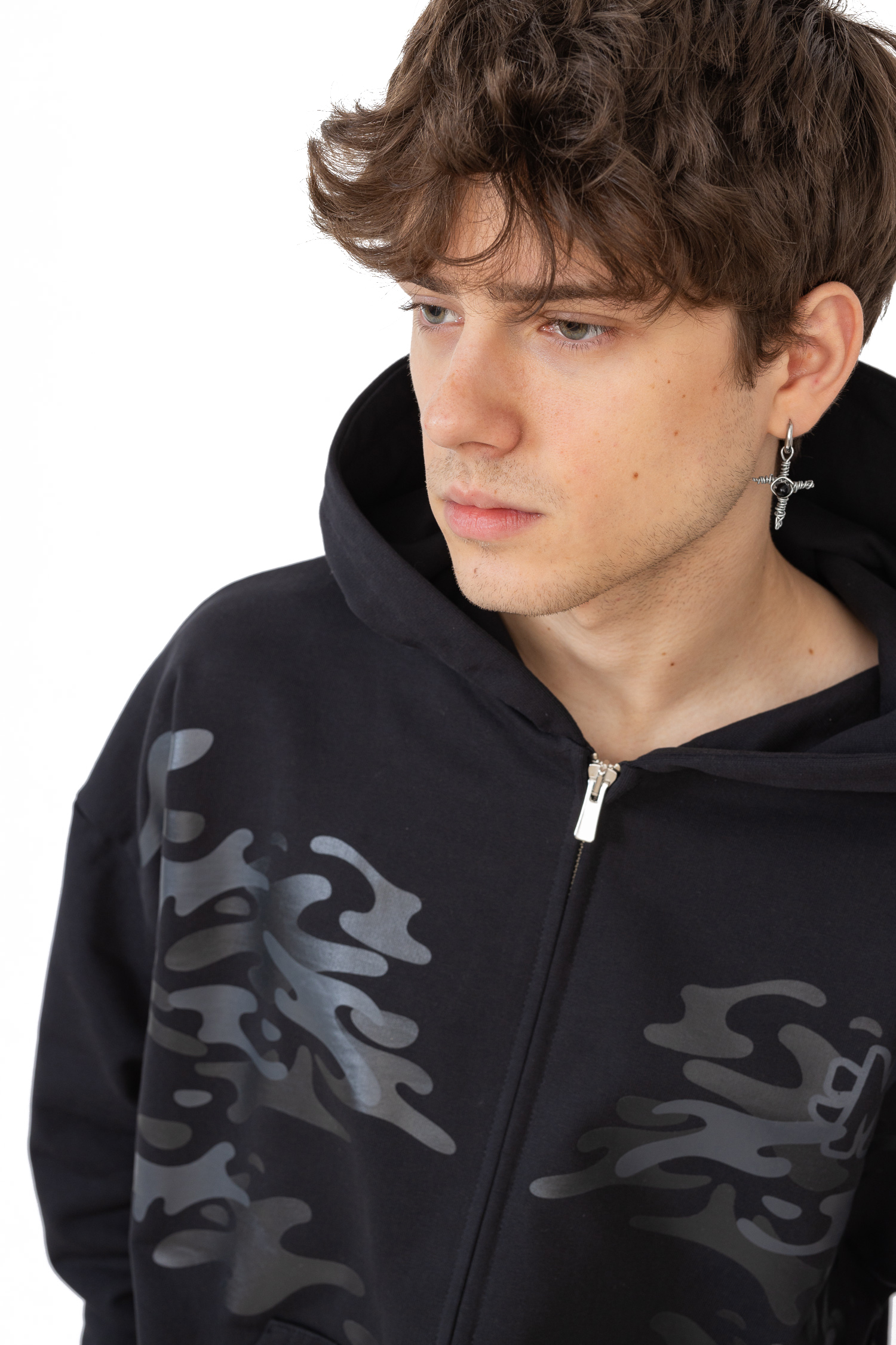 Bluza Rozpinana Mindout Raw Zip Black