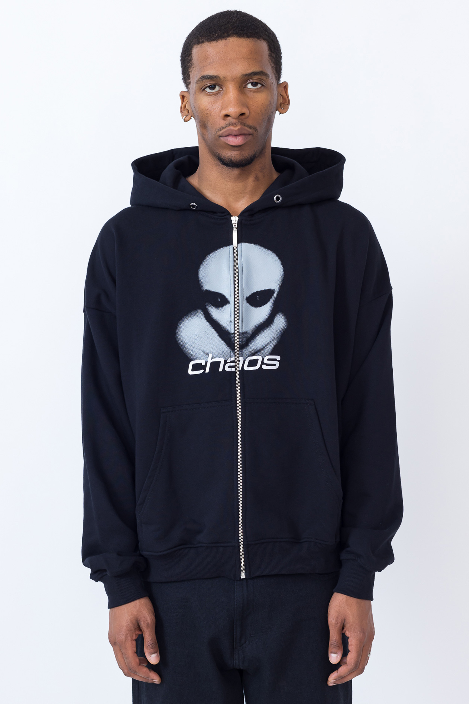 Bluza Rozpinana Chaos Alien Zip Hoodie Black