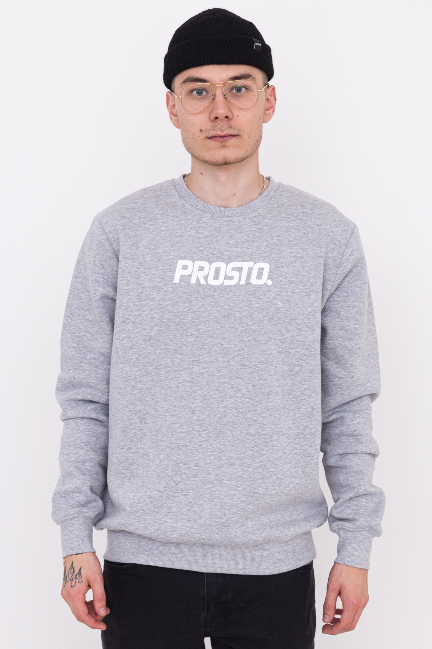 Bluza Bez Kaptura Prosto Logo Grey KL222MSWE1233