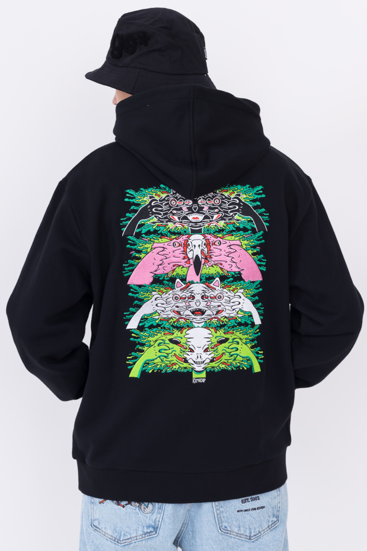 Ripndip Skull Face Hoodie Black RND9914