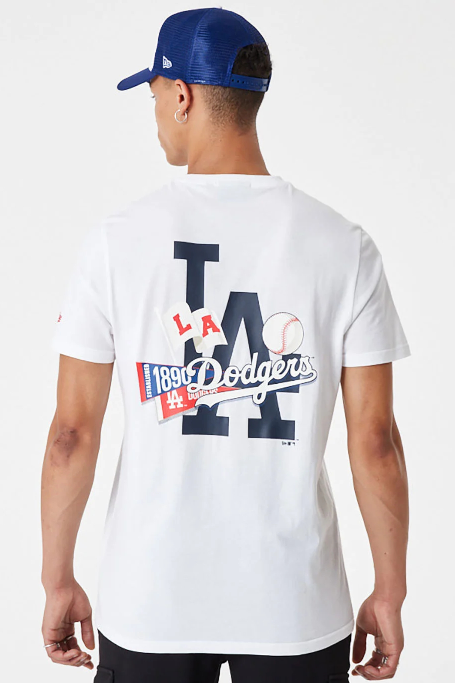 Tričko New Era LA Dodgers MLB Flag Graphic White 60416444