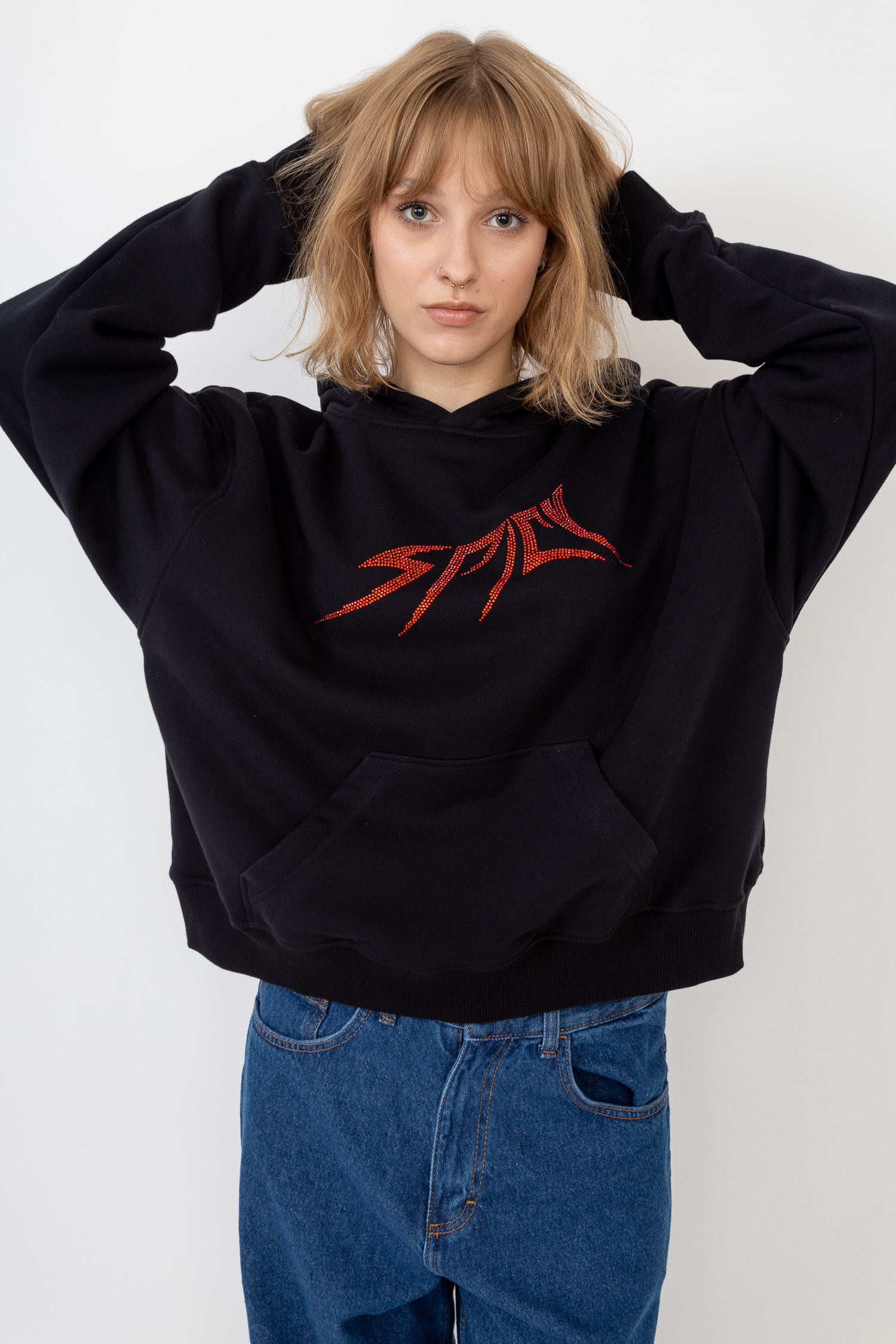 Bluza Z Kapturem Disarray Spicy Black