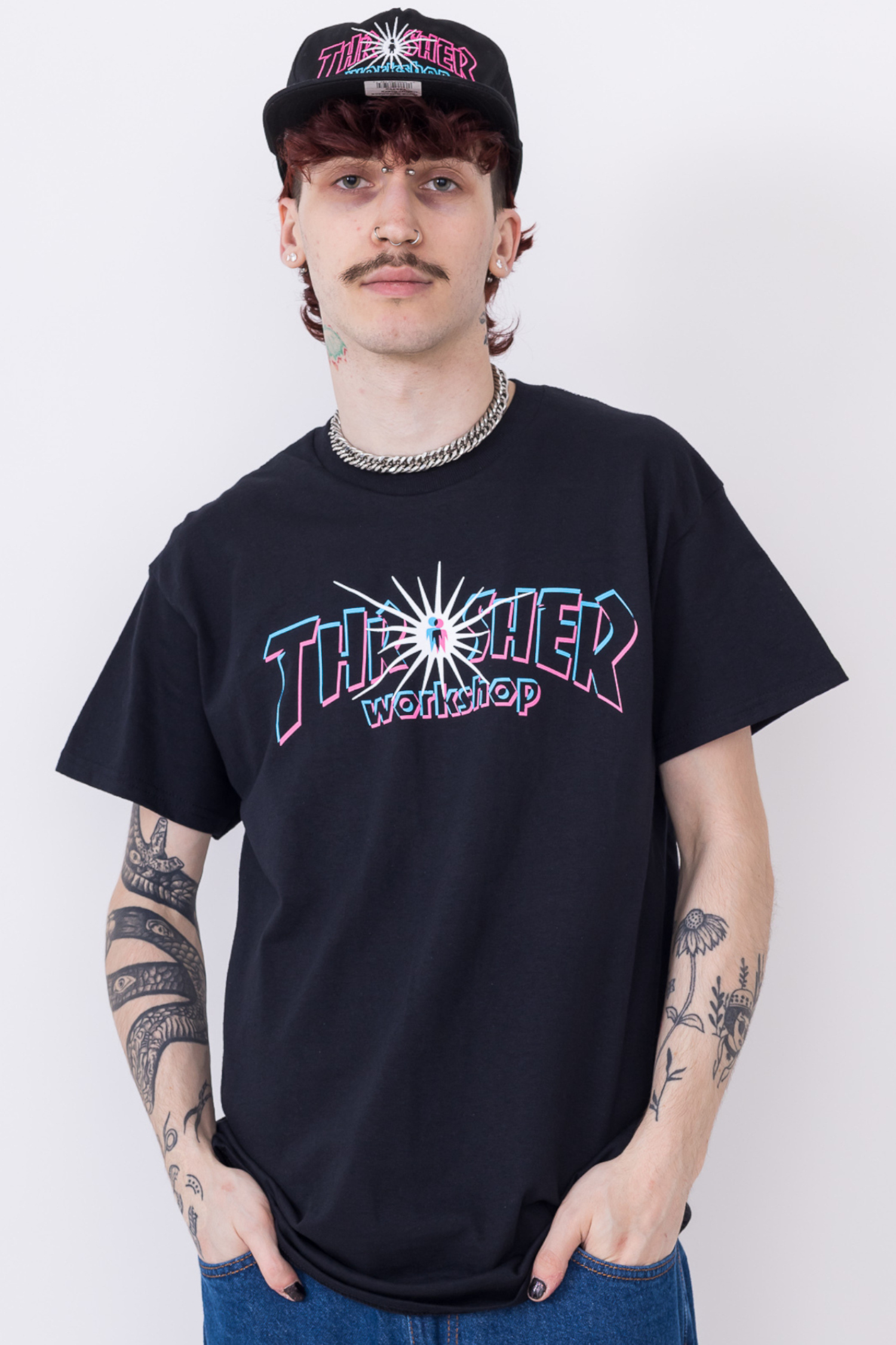 Koszulka T-shirt Thrasher X Alien Workshop Nova Black Koszulka T-shirt Thrasher X Alien Workshop Nova Black