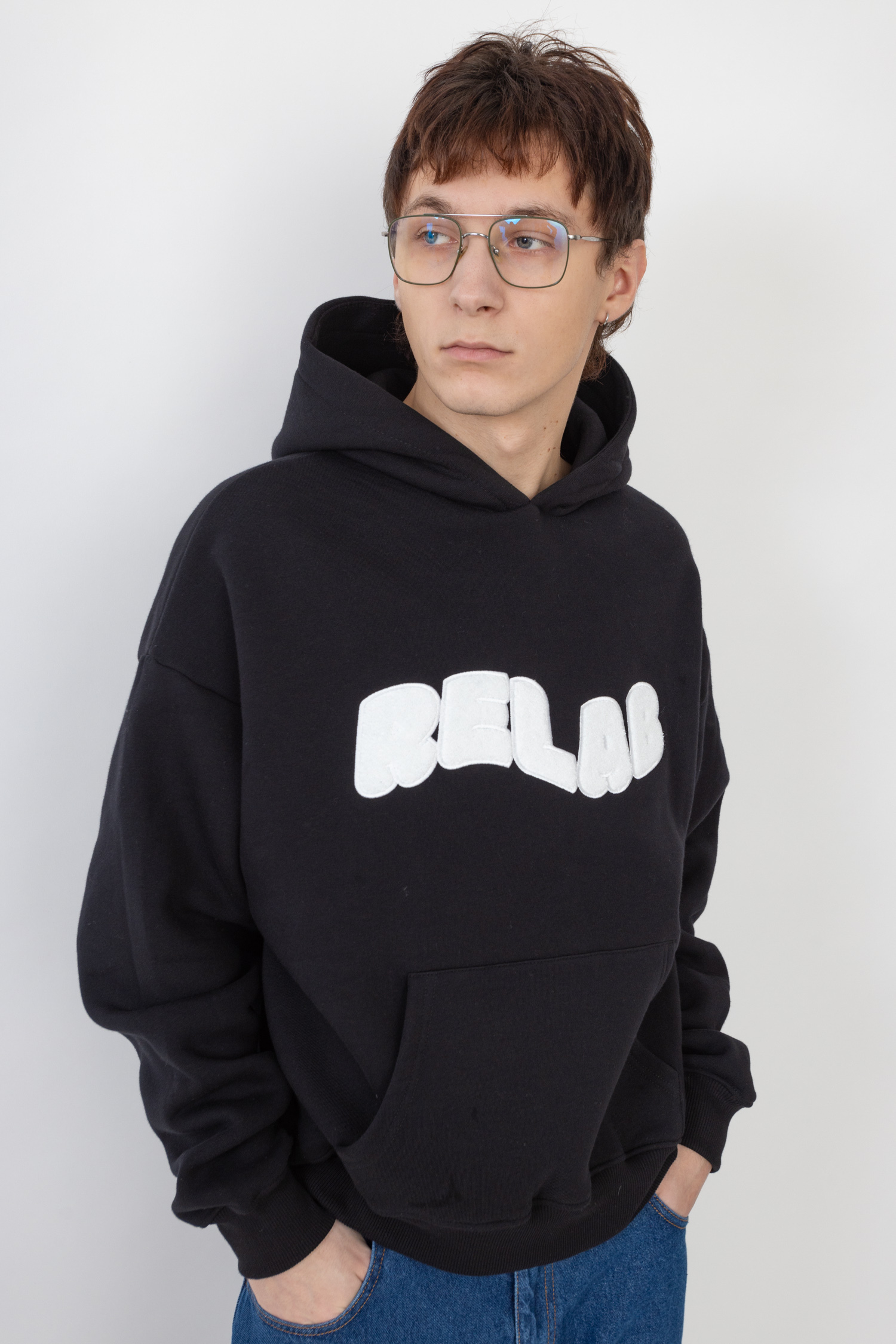 Bluza Z Kapturem Relab Cozy Black