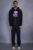 Bluza Rozpinana Chaos Alien Zip Hoodie Black Violet