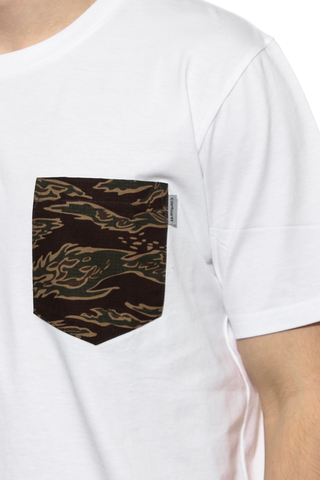 Koszulka Carhartt Lester Pocket White Camo I017127-0296