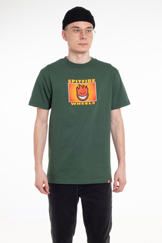 Koszulka T-shirt Spitfire Label Green 51010691