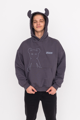 Bluza Z Kapturem 2005 Horned Graphite