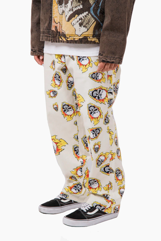 HUF X Marvel Ghost Rider Pants Natural pt00259-natur