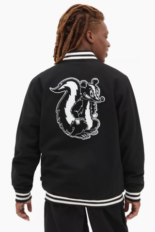 Vans Checkerboard Research Varsity Jacket VN0A7S92BLK1 Black