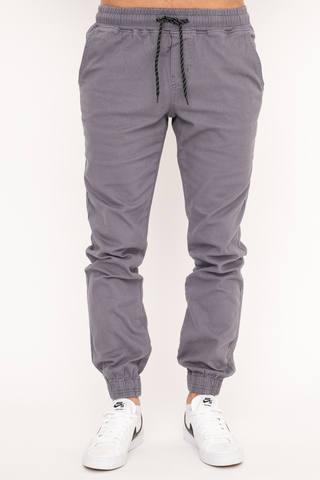 Jigga Wear Crown Stich Jogger Pants Grey Blue
