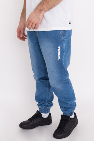 New Bad Line Jeans Jogger Classic Pants Light Blue 3413