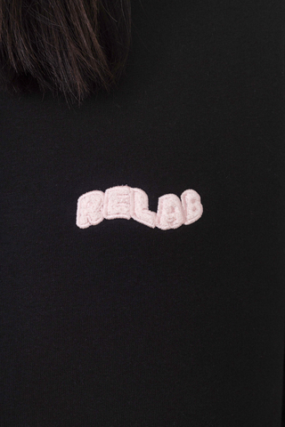 Bluza Z Kapturem Relab Basic Black Pink