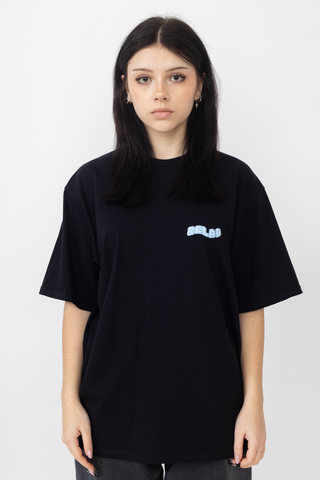 Koszulka T-shirt Relab Basic Logo Black Blue