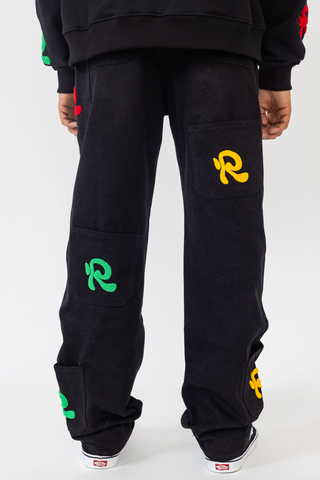 Spodnie Relab Multicolor Black