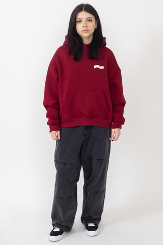 Relab Basic Hoodie Burgundy