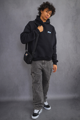 Bluza Z Kapturem Relab Basic Black Blue