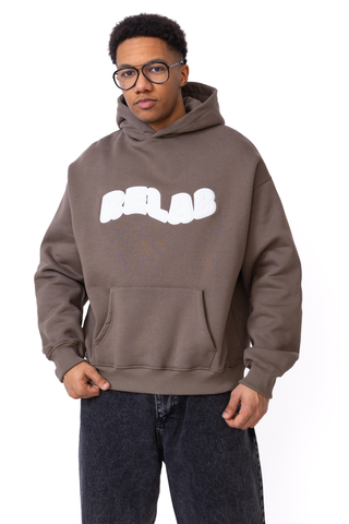 Bluza z kapturem Relab Cozy Brown