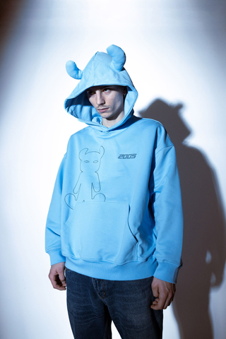 Bluza Z Kapturem 2005 Horned Baby Blue