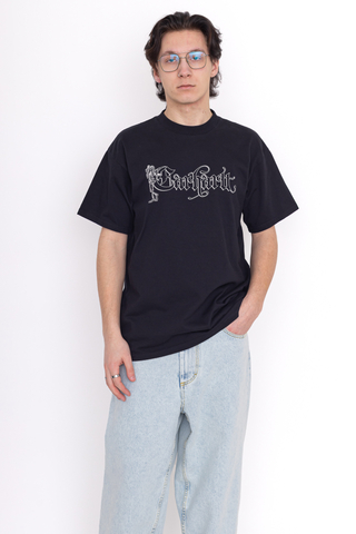 Koszulka T-shirt Carhartt WIP Scribe Black Hevy Enzyme Wash I031759-89XX