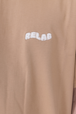 Koszulka T-shirt Relab Basic Logo Beige