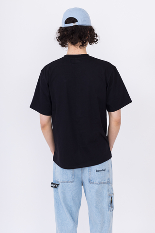 Koszulka T-shirt Relab Basic Logo Black Blue