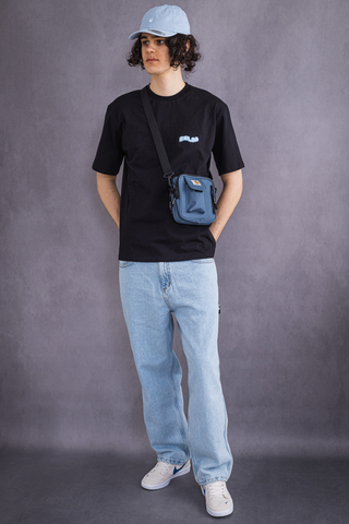 Koszulka T-shirt Relab Basic Logo Black Blue