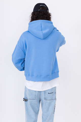 Bluza Z Kapturem Relab Basic Blue White