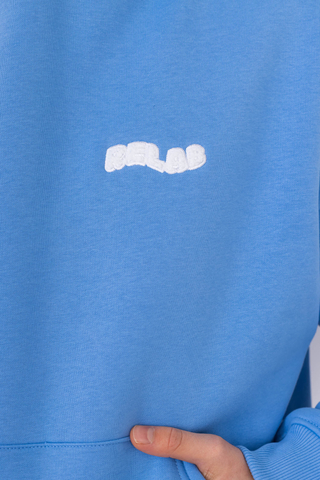 Bluza Z Kapturem Relab Basic Blue White