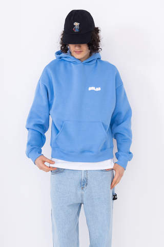Relab Basic Hoodie Blue White