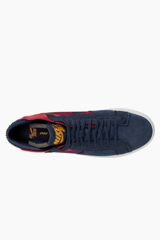 Nike SB Zoom Blazer Mid Premium Sneakers FD5113-600 Red Navy