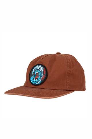 Santa Cruz Screaming Wave Cap Brown