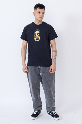 Thrasher X Alien Workshop Believe T-shirt Black