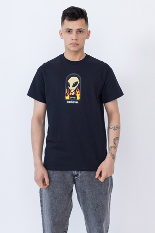Thrasher X Alien Workshop Believe T-shirt Black