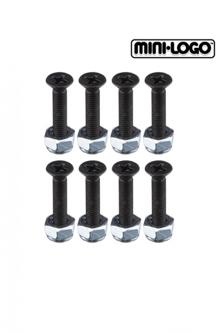 Mini Logo Hardware 7/8" Black