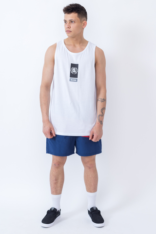 Diil Block Tank Top White