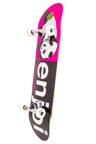 Enjoi Half And Half Skateboard Pink Black 10517646