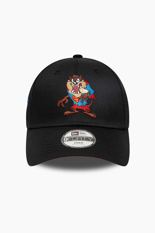 New Era Looney Tunes X Superhero Taz Youth 9Forty Cap 60414426 Black