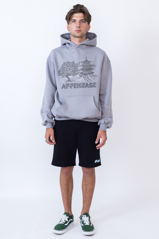 Mikina S Kapucí An Appendage Sakura Silver Grey